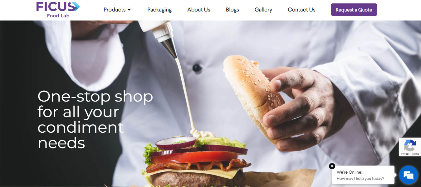 Food Manufacturing Wordpress Website & Blog Design - Ficus Food Lab ...