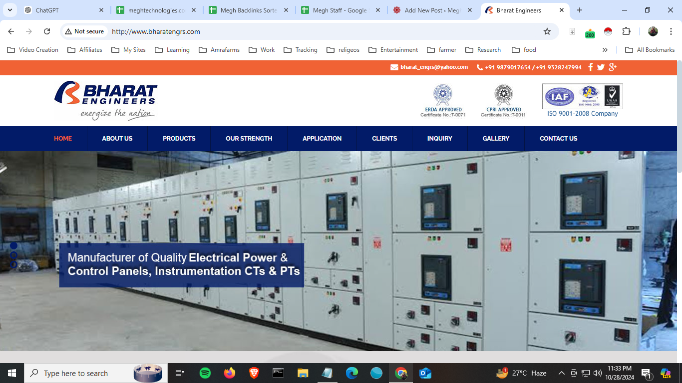 Bharat Engineers Website design Case study - Megh Technologies - News ...